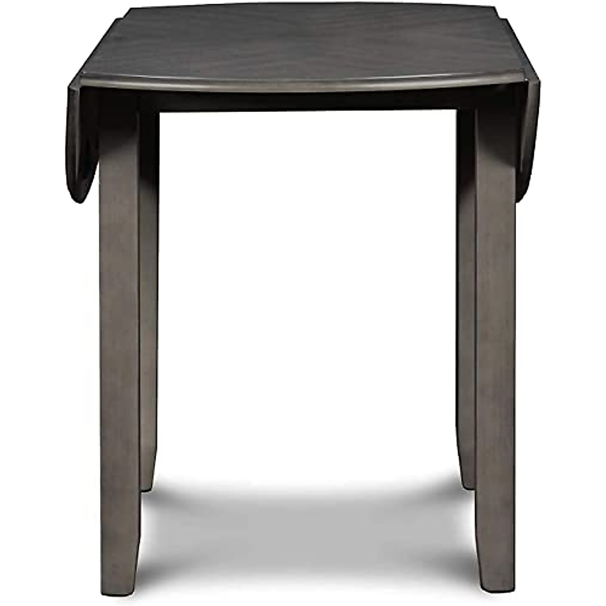 New Classic Furniture Gia Drop Leaf Dining Table with Two Chairs, 42-Inch, Gray