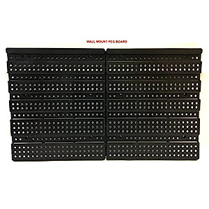 MaxWorks 80694 30-Bin Wall Mount Parts Rack/Storage for your Nuts, Bolts, Screws, Nails, Beads, Buttons, Other Small Parts,Blue and Red