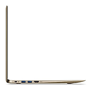 Acer Chromebook 14, Aluminum, 14-inch Full HD, Intel Celeron N3160, 4GB LPDDR3, 32GB, Chrome, Gold, CB3-431-C0AK