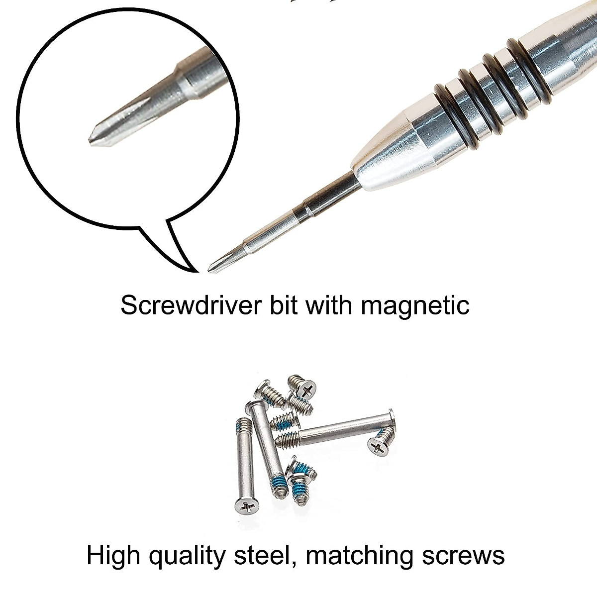 HXHLWN 2 Sets Replacement Screws with Screwdriver for Apple MacBook Pro 13" 15" 17" A1278 A1286 A1297 2009-2012