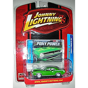1970 Green Plymouth Barracuda Pony Power R2 Johnny Lightning 1:64 scale .HN#GG_634T6344 G134548TY12209