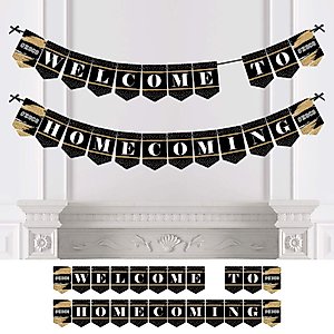 Big Dot of Happiness Hoco Dance - Homecoming Bunting Banner - Party Decorations - Welcome to Homecoming
