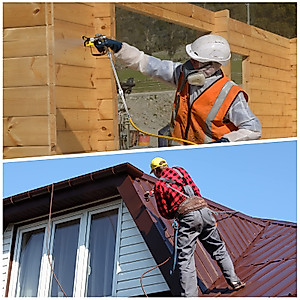 5 Pieces Airless Paint Sprayer Tip Extension Pole Extension Rod for Airless Painting Spray Gun with Red Guard (40,29.95,20,12,7.8 Inches)