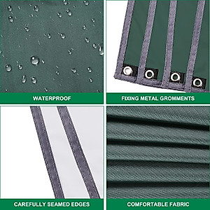 WADEO Camping Tarp with Poles, Waterproof and Lightweight Tent Hammock Tarp, 10X10FT Backpacking Rain Fly Survival Shelter for Camping, Hiking, Picnic and Outdoor Activities