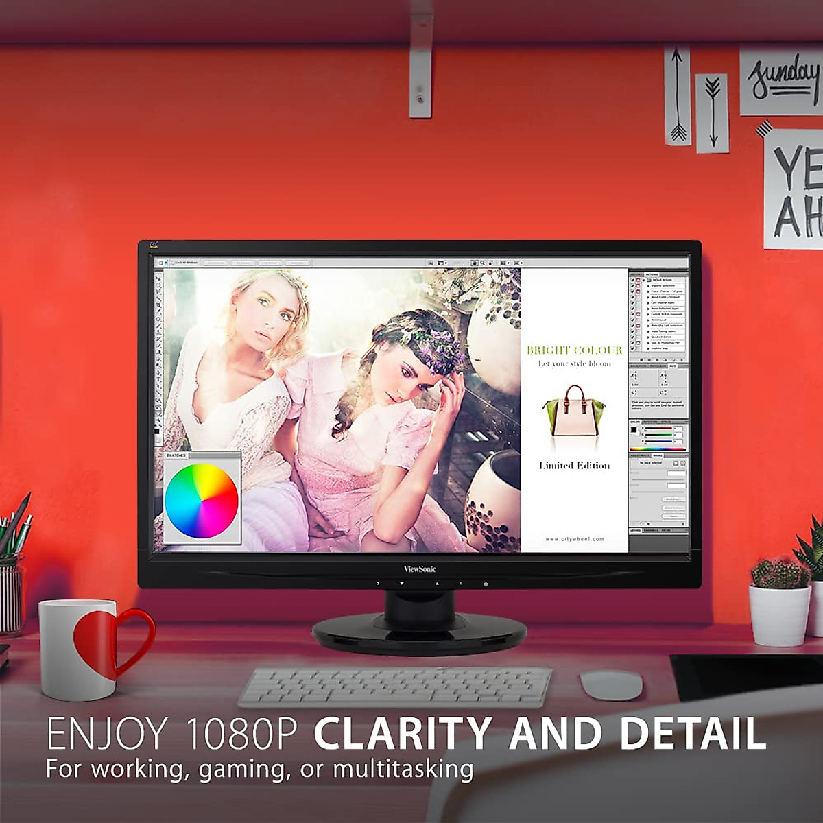 ViewSonic VA2246MH-LED 22in 1080p LED Monitor HDMI, VGA (Renewed)