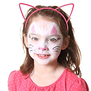 Rhoxshy Plastic Cat Ears Headband Cat Headbands for Girls Women Multicolor Head Hoops Sawtooth Kitty Ears Hairbands (Colorful)