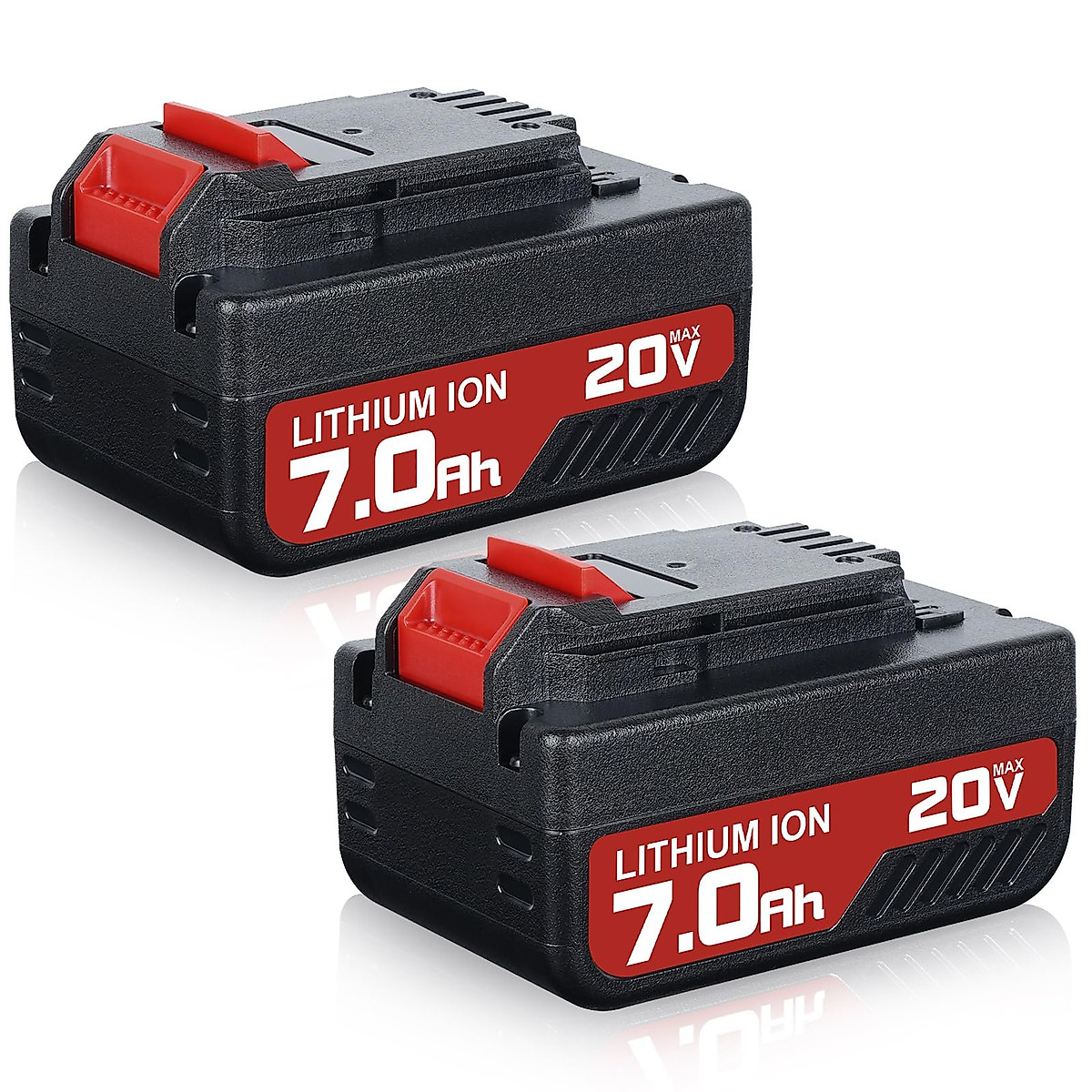 GROWFEAT 2Pack 7.0Ah Battery Replacement for Porter Cable 20V Battery, Compatible with PCC685L PCC680L PCC682L PCC685LP Replace for Porter Cable 20-Volt Lithium-ion Battery