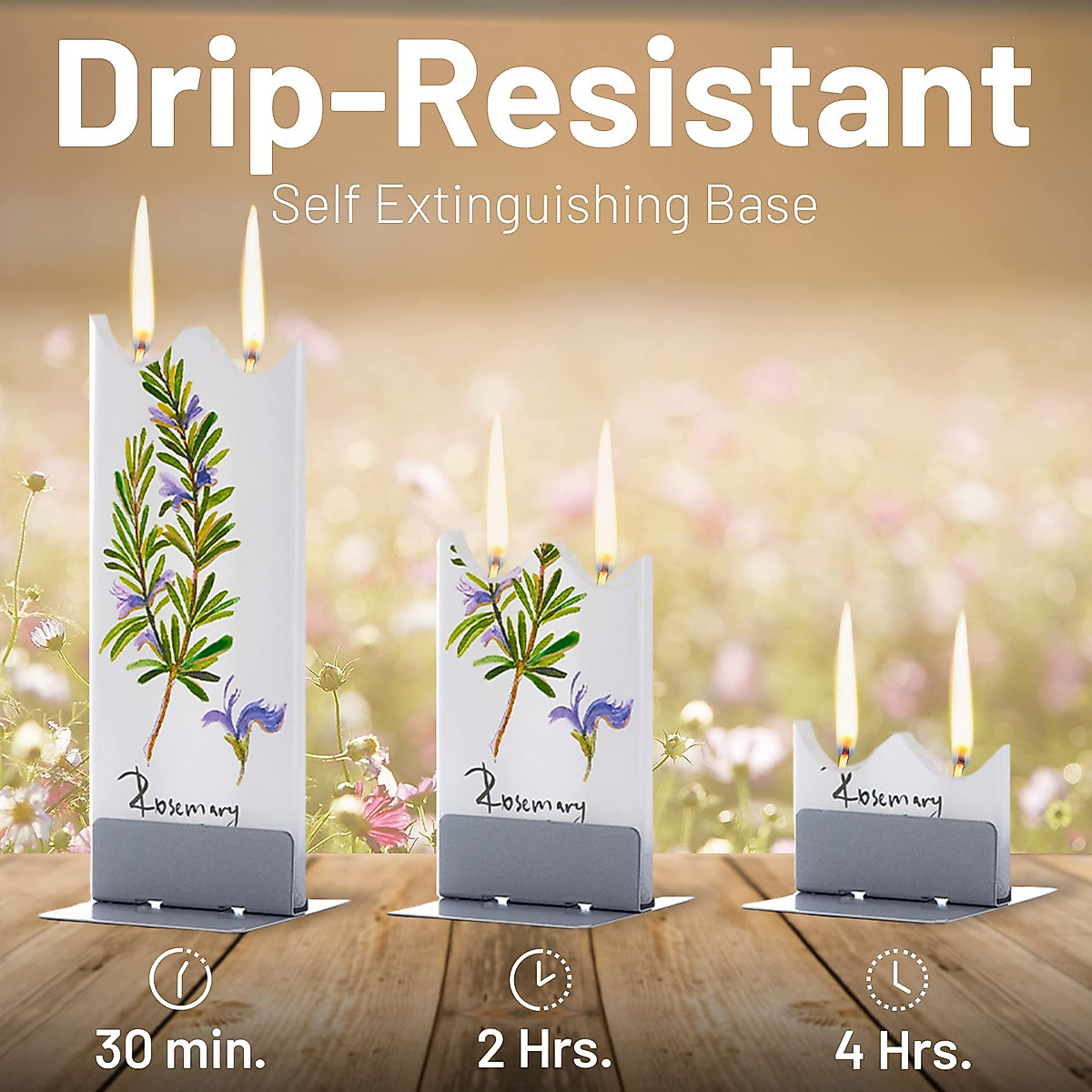 Flatyz Handmade Candle Gift Set with Steel Base - Sunflower Candle Gifts - Unique Candles for Women with Flat Candle Design - Decorative Candles Gift Cute Candle Aesthetic