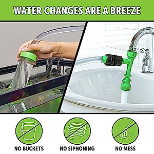 Python No Spill Clean and Fill Aquarium Maintenance System, Gravel Cleaner and Water Changer, 100 Foot