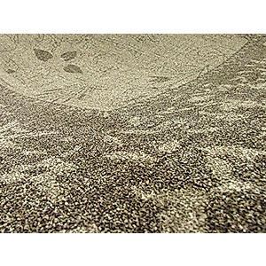 Unique Loom La Jolla Collection Farmhouse, Contemporary, Botanical, Traditional, Vintage Area Rug, 9 x 12 ft, Light Brown/Dark Brown