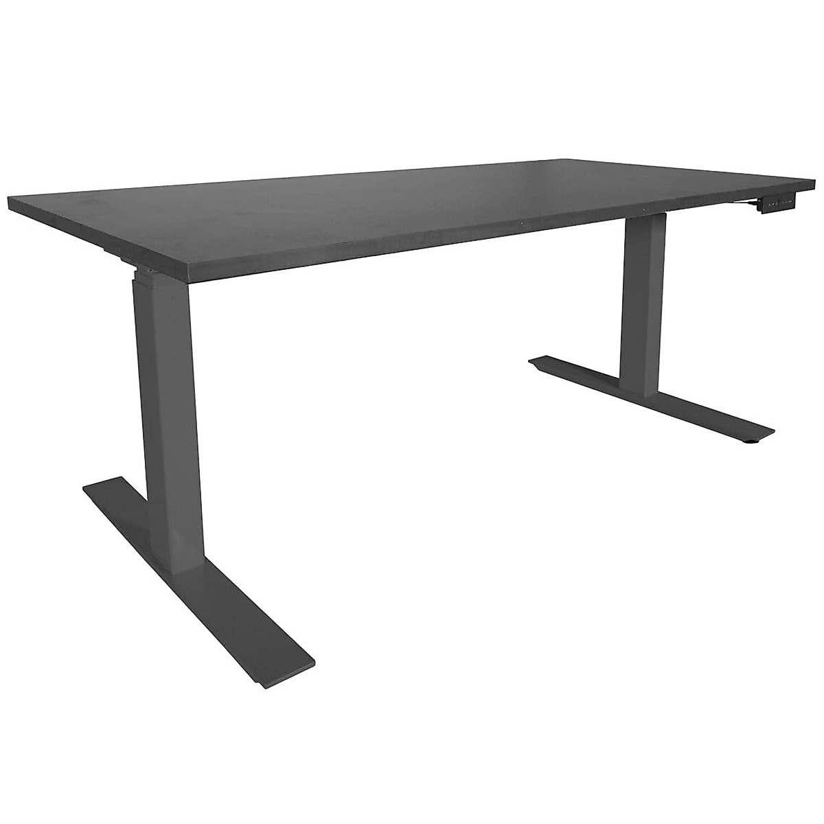 Titan Fitness A6 Adjustable Sit/Stand Desk 60" x 30" Black Top Black Frame