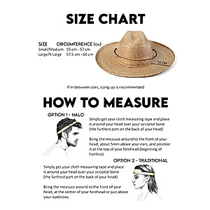 Lack of Color Women's Western Desert Palma Straw Hat (Natural, Large/X-Large)