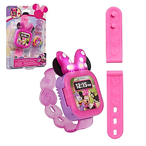 Disney Junior Minnie Mouse Play Smart Watch with Lights and Sounds, 3-pieces, Pretend Play, Kids Toys for Ages 3 Up by Just Play