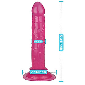 Silicone Waterproof Silicone Double Headed Suction Cup Realistic Classic Dick Wand