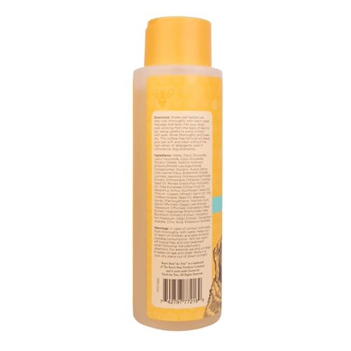 Burt's Bees for Pets Dogs Natural Itch Soothing Shampoo with Honeysuckle | Anti-Itch Dog Shampoo, 16 Ounces - 6 Pack (FF7266CP6)
