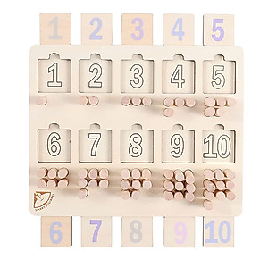 Kghios Peg Number Board for Toddlers,Montessori Math Materials Toys for Toddlers,Baby Counting Teaching Toy, Preschool Materials for 3 4 5 Year Old Boys & Girls Learning & Educational Toys