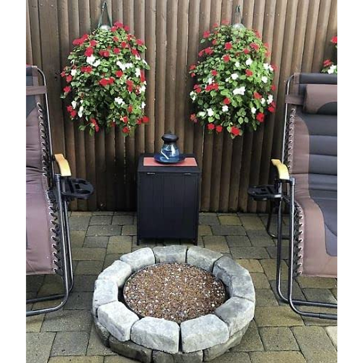 Endless Summer ZAZ1801M Propane Tank Cover | Stylish Cover for Propane Tanks | Propane Tank Hideaway Construction | Fits a 20 Pound Propane Tank | Dimensions - 15.8 x 15.8 x 20.3 Inches