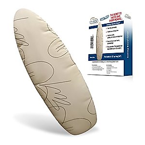 Ezy Iron Ironing Board Cover and Pad Standard Size - 15x54 Replacement Iron Board Cover with Padding, Covers for Full Size & Extra Long and Wide Large Boards - Heavy Duty Padded, Elastic Edge