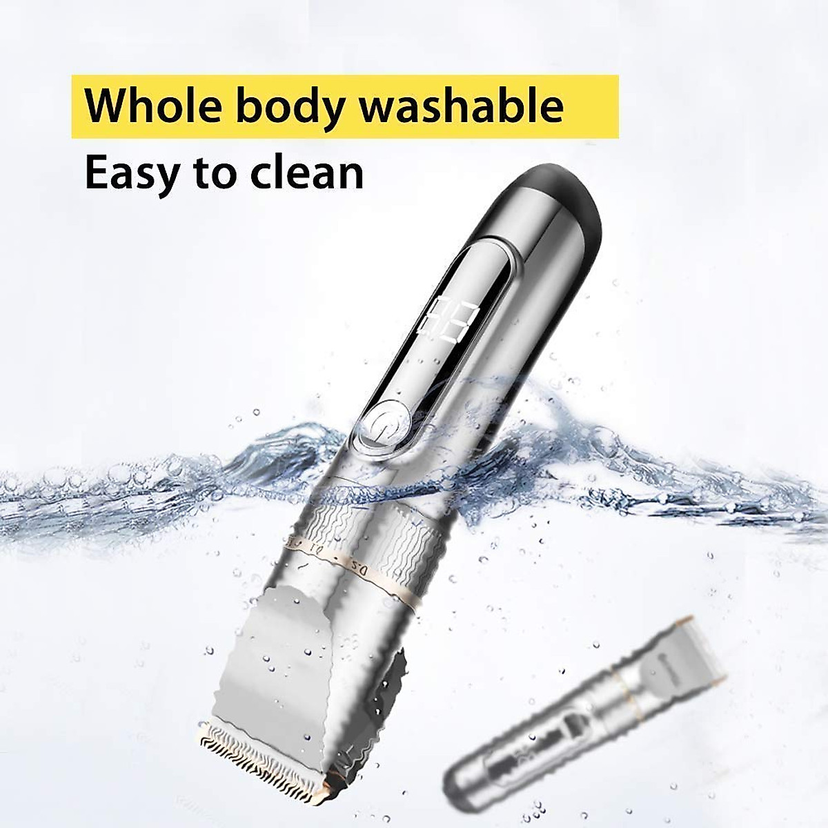 [upgraded version]Ensving Hair Clippers,2-Speed Professional Rechargeable Cordless Electric Hair Trimmer,Low Noise Beard Trimmer, Whole Body Washable Hair Cutting Kit, Multi-Purpose Haircut for Men,B