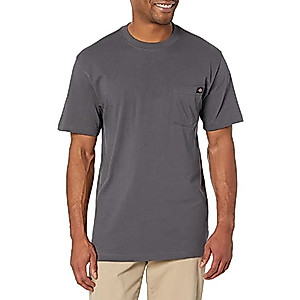 Dickies mens Short-sleeve Pocket T-shirt fashion t shirts, Charcoal, 4X-Large US