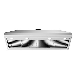 CT Copper Tailor Built-in Range Hood Insert Vent 48 Inch, 1150 CFM with 4-Speed Fan, LED Light, Dishwasher-safe Baffle Filter,Stainless Steel