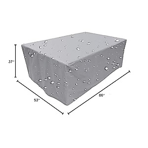 SUEDIAN Patio Furniture Covers Rectangular Patio Furniture Covers, Custom Size available300D Oxford Polyester Material Windproof, Anti-UV,Durable Waterproof Dustproof Outdoor Cover for Garden