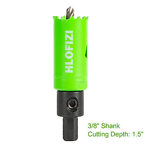 HLOFIZI 3/4 Inch Hole Saw Bit Bi-Metal for Wood Metal Plastic with Arbor, 1.5 Inch Depth