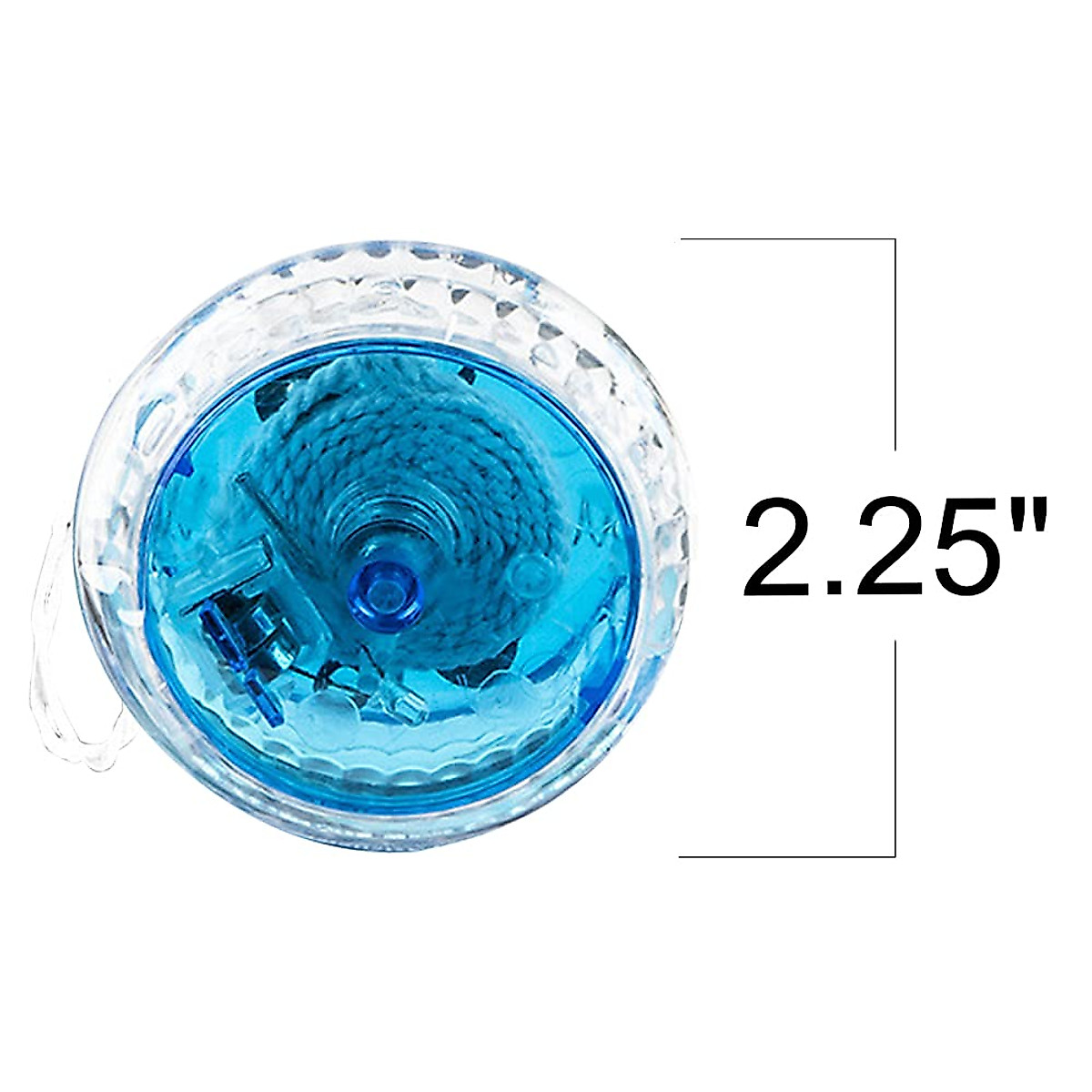 ArtCreativity Light Up Plastic Yoyos for Kids, Set of 3, Classic Yo-Yo Toys with Flashing LEDs, Light-Up Birthday Party Favors, Goodie Bag Fillers, Holiday Stocking Stuffers, Classroom Prizes