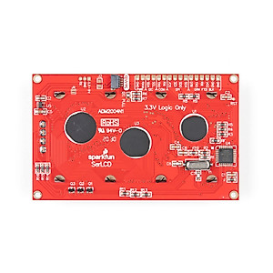 SparkFun 20x4 SerLCD - RGB Backlight (Qwiic) - Black on Red/Green/Blue Display Communicate with Serial I2C SPI 3.3V Logic and Power