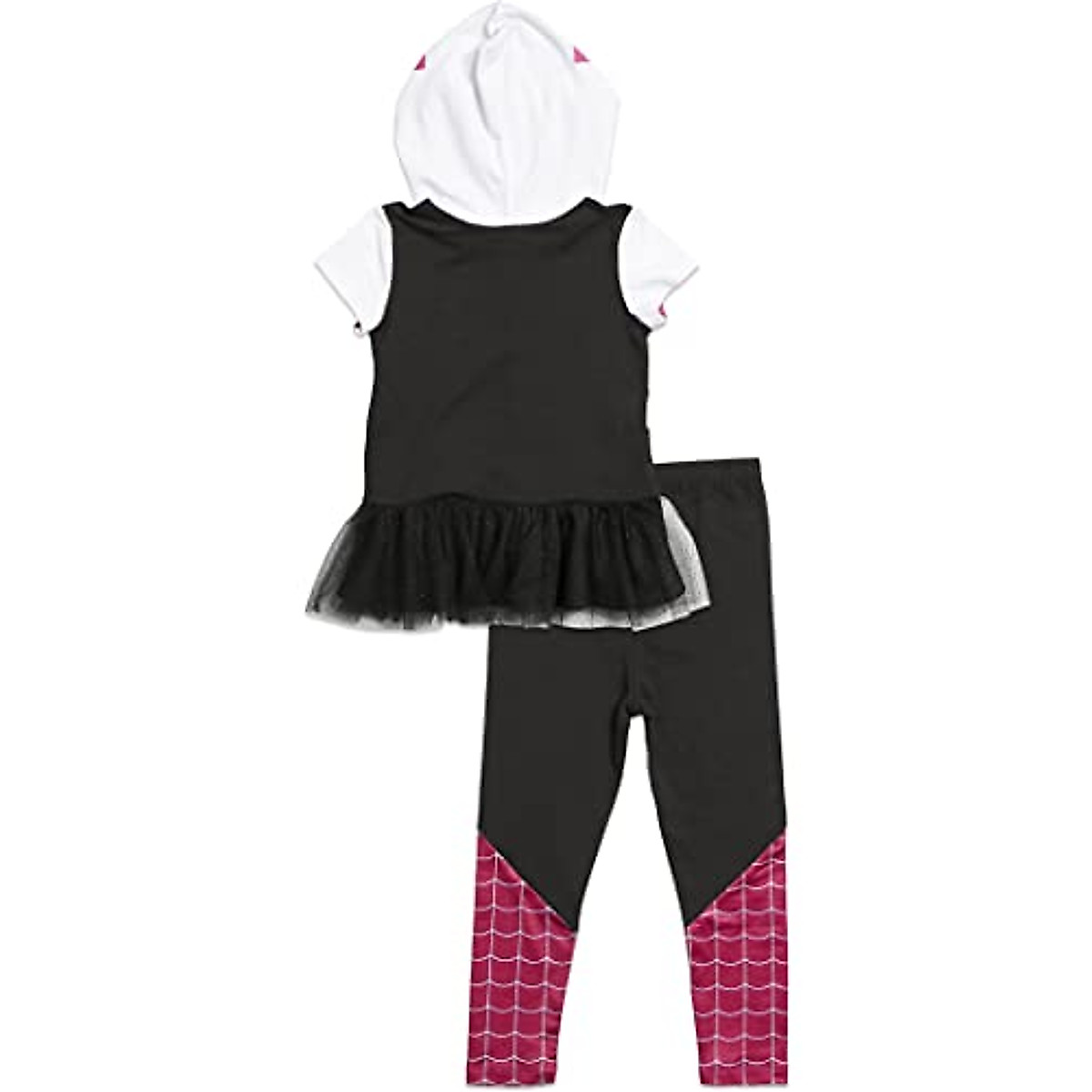 Marvel Spider-Man Spider-Gwen Ghost Spider Little Girls Cosplay T-Shirt and Leggings 6-6X