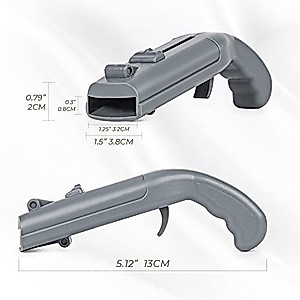 Bottle Opener Cap Gun Bottle Opener Bottle Shooter Launcher, Creative for Home Party Shoots Over 5 Meters by QEZEZA (Grey and Red)