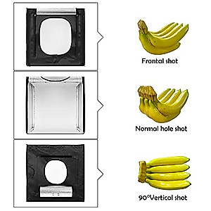 Finnhomy Professional Portable Photo Studio Photo Light Studio Photo Tent Light Box Table Top Photography Shooting Tent Box Lighting Kit, 16" x 16" Cube