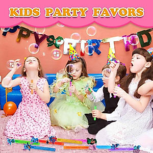 24 Piece Cartoon Bubble Wand for Kids(8 Style),Cute Cartoon Bubble Wand Great for Cartoon Theme Birthday Party Supplies Birthday Wedding Bath Time Gifts for Boys Girls