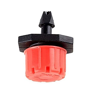 MANHONG Botanical Garden Lawn Nozzle 0-70l/H for Irrigation Sprinklers Watering Garden Watering Tools 100pcs Adjustable Dripper (Color : Red)