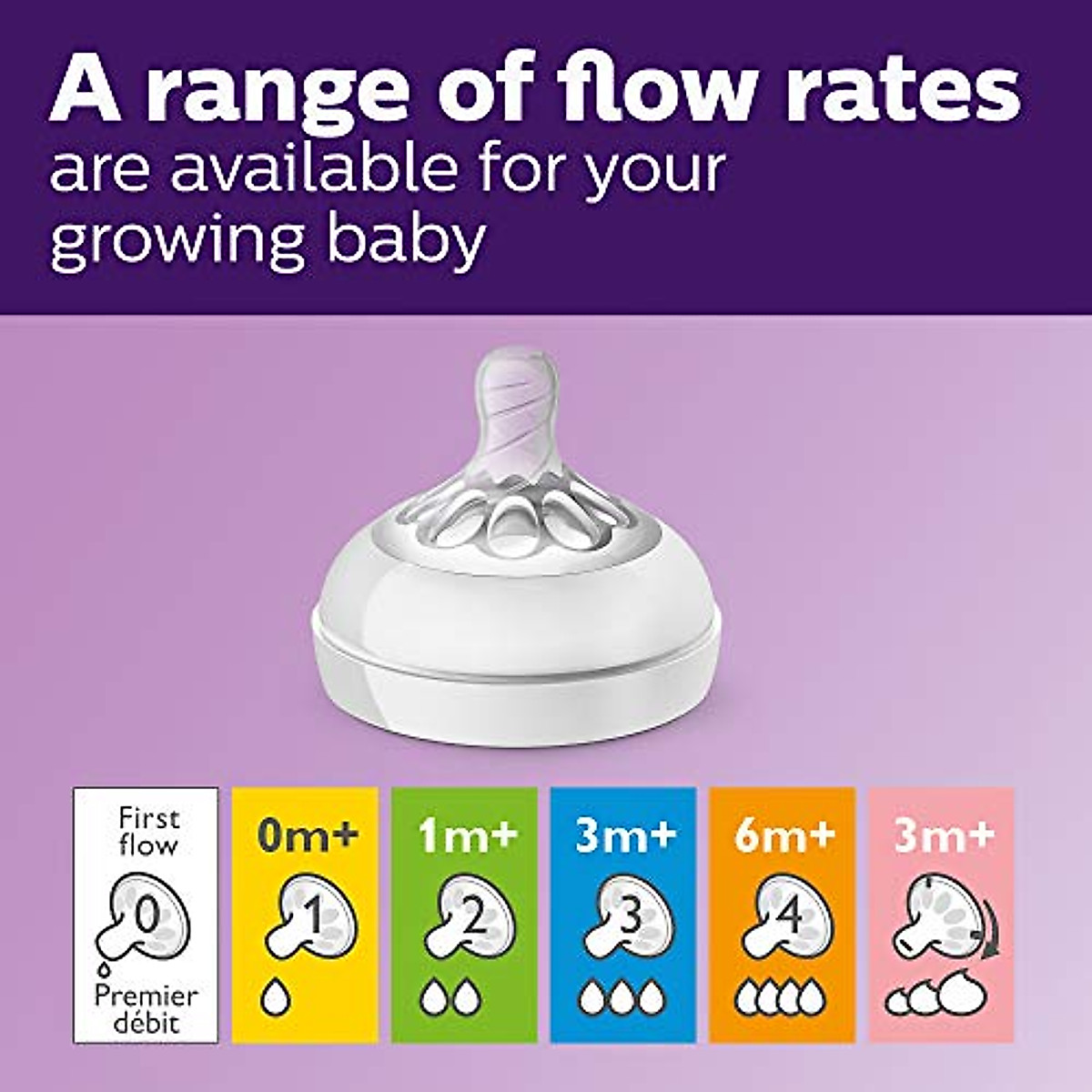 Philips AVENT Natural Baby Bottle, Clear, 9oz, 2pk, SCF013/27