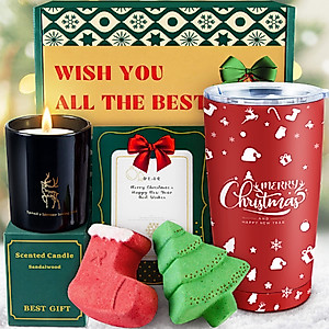 Gifts for Women Christmas, Birthday Gifts for Women - Best Friend Sister Wife Mom Grandma Coworker Boss Teacher Nurse, Christmas Stocking Stuffers for Women, Xmas Tumbler Presents Set