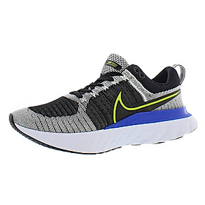 Nike Mens React Infinity Run Flyknit 2 (White/Cyber-Black-Racer Blue) Size 9.5