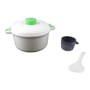 Eco Friendly Microwave Pressure Cooker Steamer Healthy Cooking Quick Fast Vegetables Meats Poultry Fish Rice Cooker No Oil Needed! BPA FREE