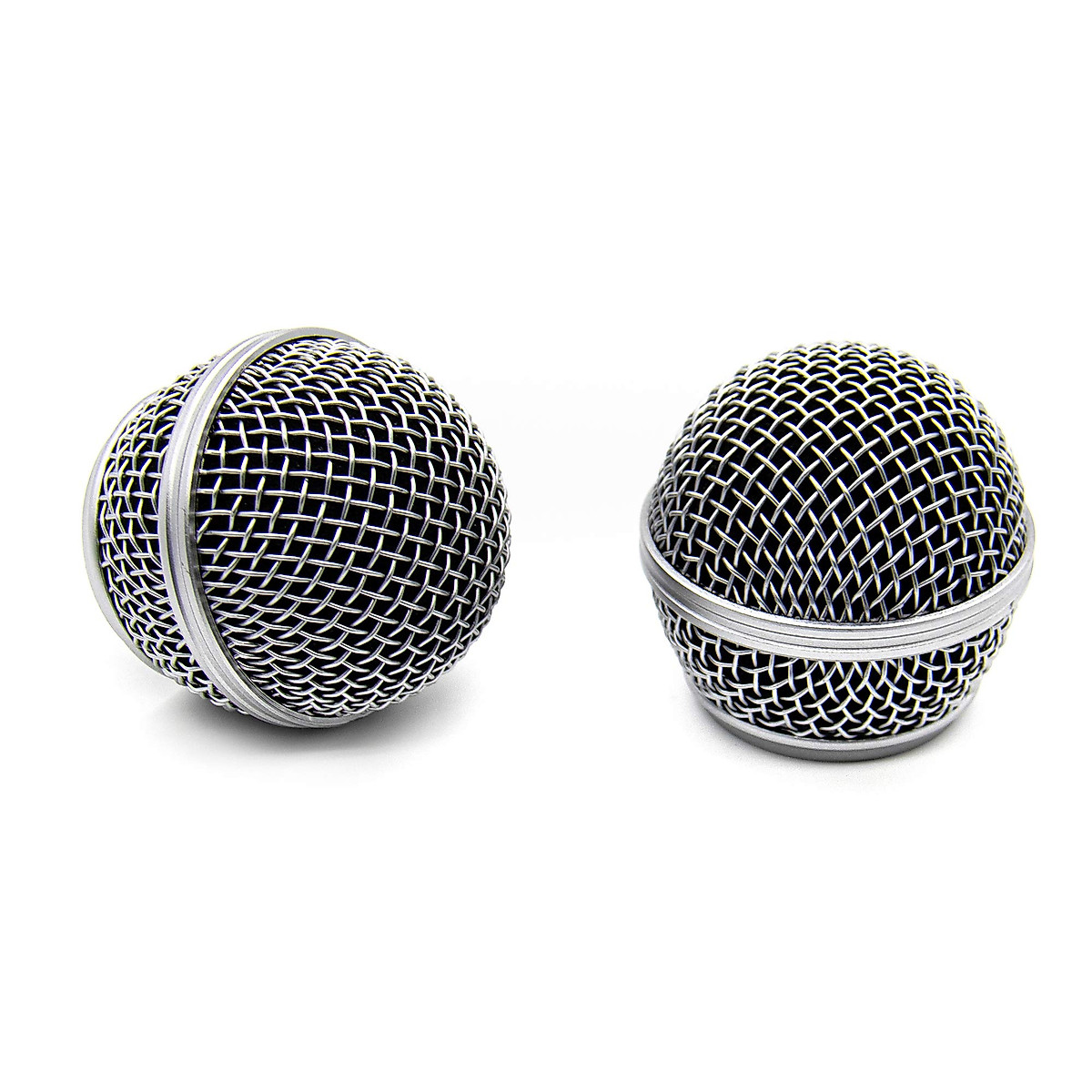 AUEAR, 2 Pack Microphone Grill Grille Ball Head Replace for SM58 BETA58 SM58LC SA-M30 SV100 RK143G for Pgx2 Slx2