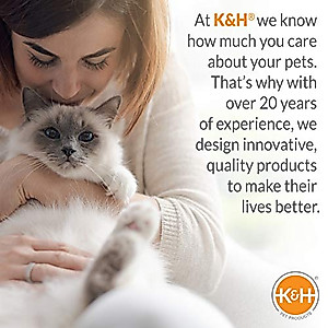 K&H Pet Products Thermo Mod Kitty Shelter Waterproof Outdoor Heated Cat House Gray 21 X 14 X 13 Inches