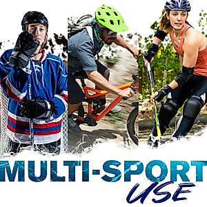 Franklin Sports Youth / Adult Knee Pads, Elbow Pads, Wrist Guards 3 in 1 Protective Set for Skate Protective - Skateboard - Biking - Youth