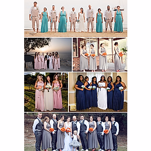 Edaydress One Size Fits Most of Body Shapes Multi Colors Options with Bandeau Slit, Greek Goddess Dress, Bridesmaid Dress