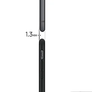 TPU Cover for Infinix Smart 7 + HD Tempered Glass, Silicone Shell Bumper Protective Back Case - 9 Hardness Anti-Scratch Screen Protector for Infinix Smart 7 (6,6") - KE9