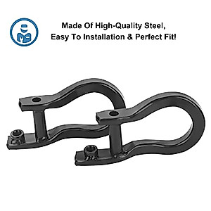 ONER Tow Hooks Compatible with 2019 2020 2021 & Newer Chevy Silverado 1500, Replaces # 84280202(Black)
