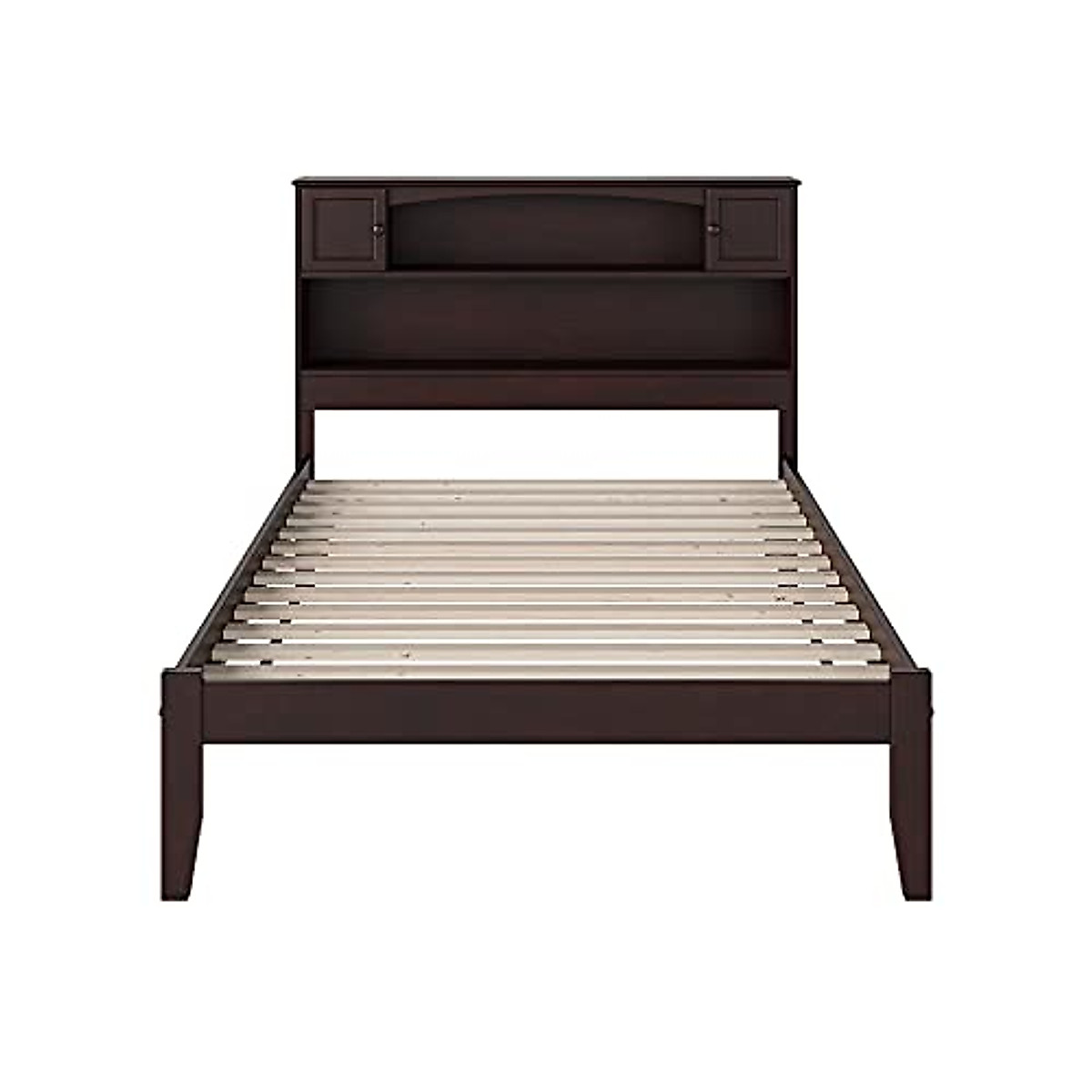 AFI Newport Full Platform Bed with Open Footboard and Turbo Charger in Espresso