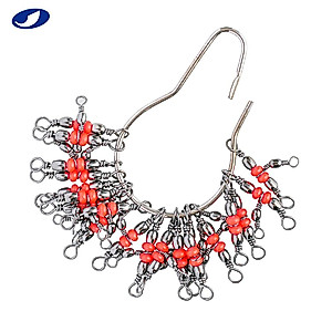 OCEAN CAT T-Shape Three 3 Way Fishing Swivel Brass Barrel Triple Swivel Cross Line Fishing Tackle Line Connectors Tangle Free Tackle Equipment Size 20-73 lbs