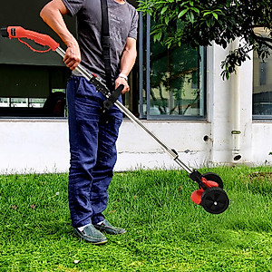 CheriMuMu Cordless Cordless String Trimmer/Edger, 3 in 1 Battery Powered Grass Trimmer Electric Brush Cutter, Lightweight Push Mini-Mower for Lawn Care and Yard Work (1 Battery & Charger Included)