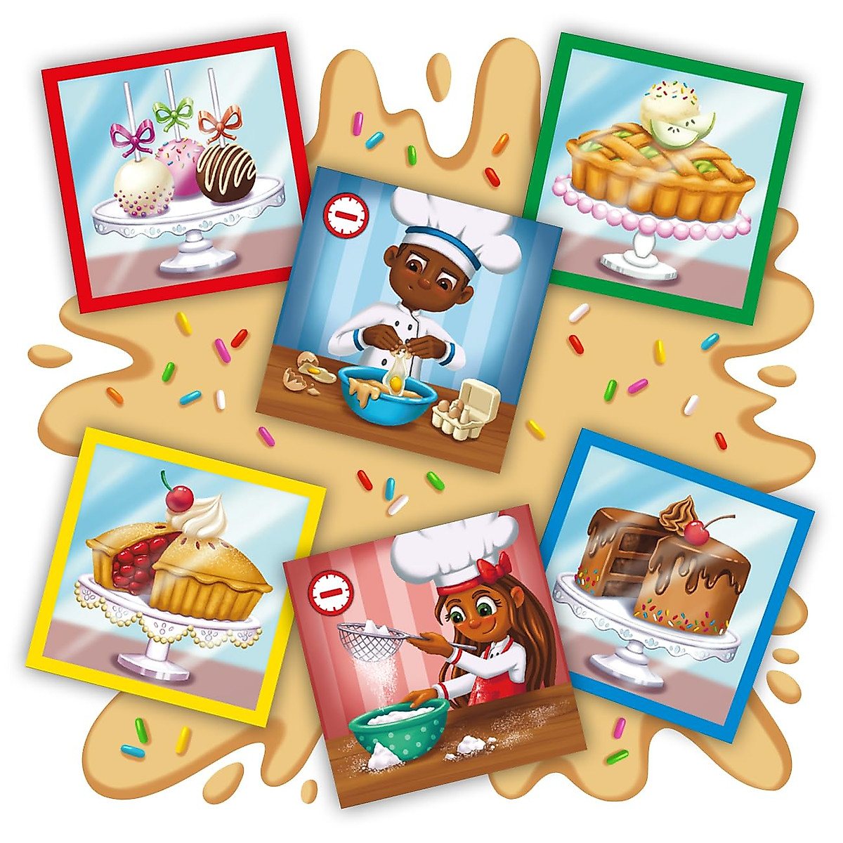 Jumping High Fives My First Bakery Board Game - A Sweet Matching Tile Game for 1-4 Kids Ages 3 and Up, A Fun and Colorful Cooperative Memory Game, Children Learn New Skills Through Hands-On Play