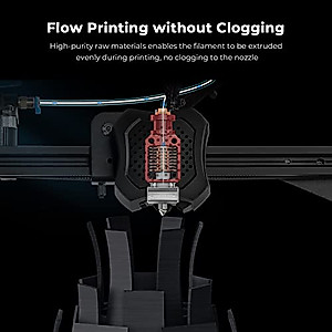 Creality PLA Filament 1.75mm, Ender PLA 3D Printer Filament No-Tangling Smooth Printing Without Clogging No Warping, Fit Most FDM 3D Printers, 1kg Spool, Accuracy +/- 0.02mm, Black