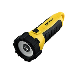Dorcy 41-2521 Water Resistant Battery Powered Floating LED Flashlight with Carabiner Clip, Ideal for Camping and Outdoors, Bright Yellow